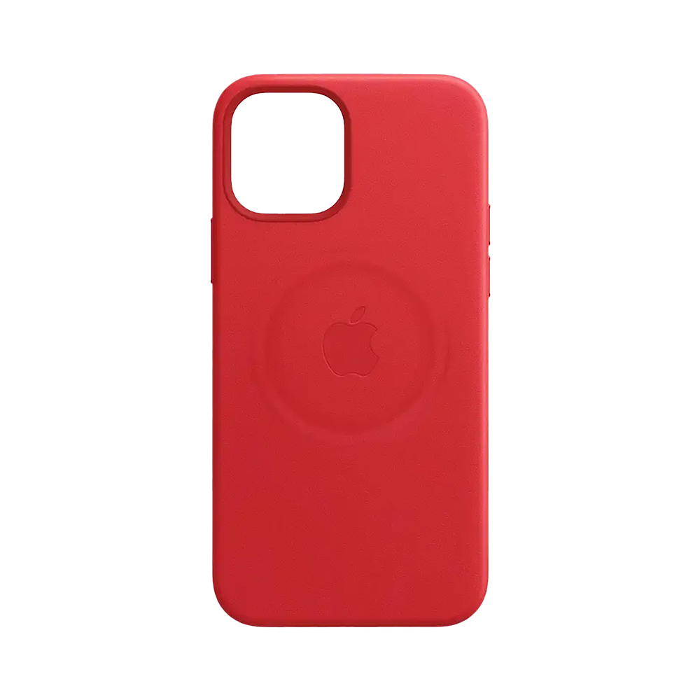 Apple iPhone 12/ Pro Leather Case SCARLET