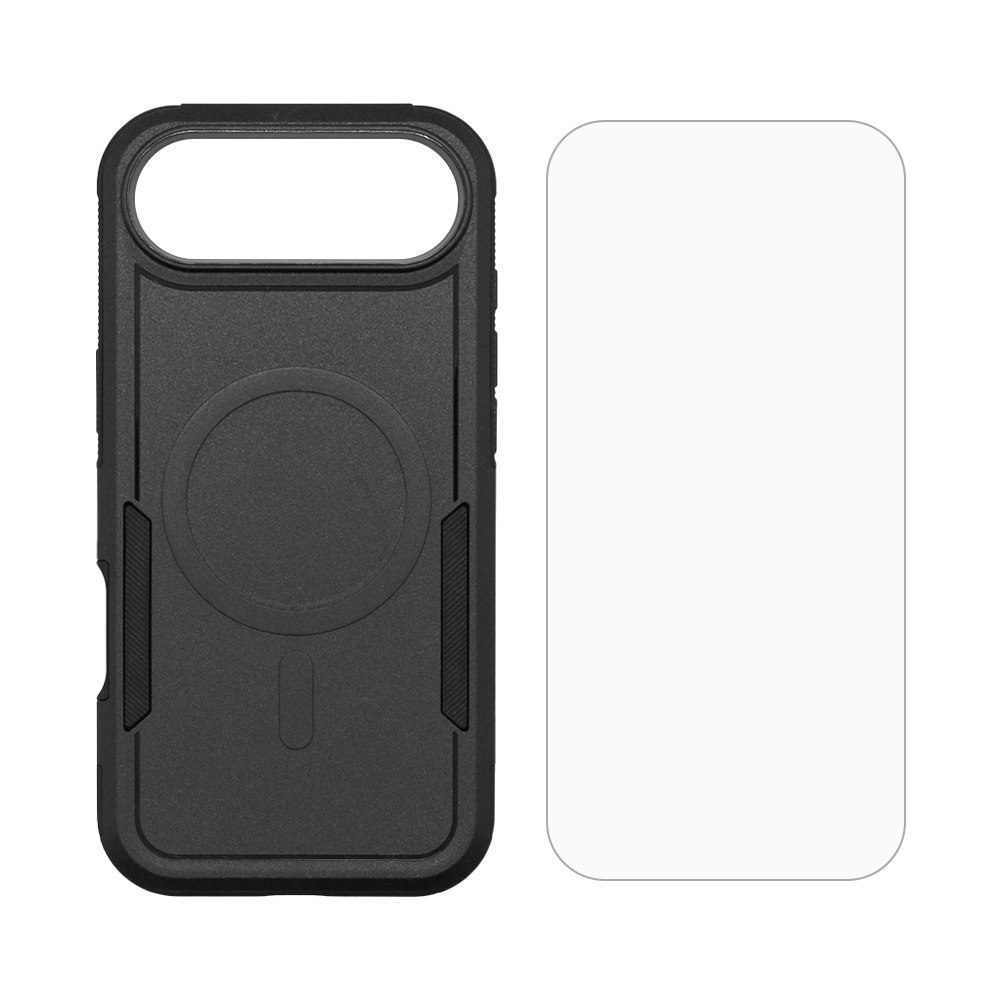 Wisecase iPhone 17 Air Adventurer Case with Magsafe+Glass Black