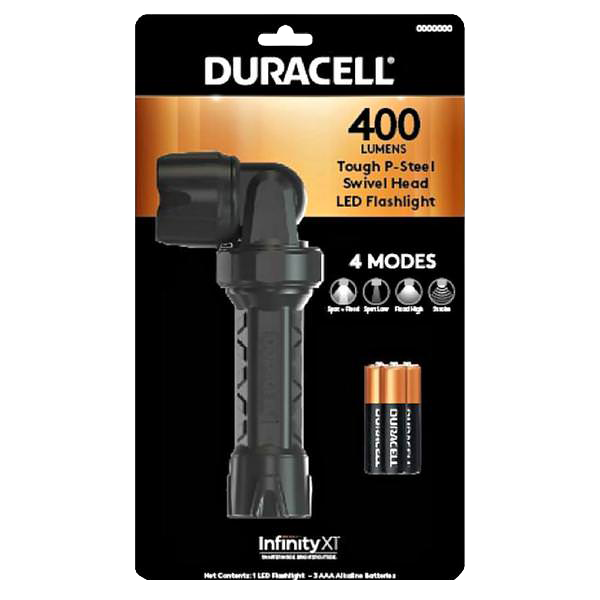 Electronic Torch - Duracell - 400 Lumens