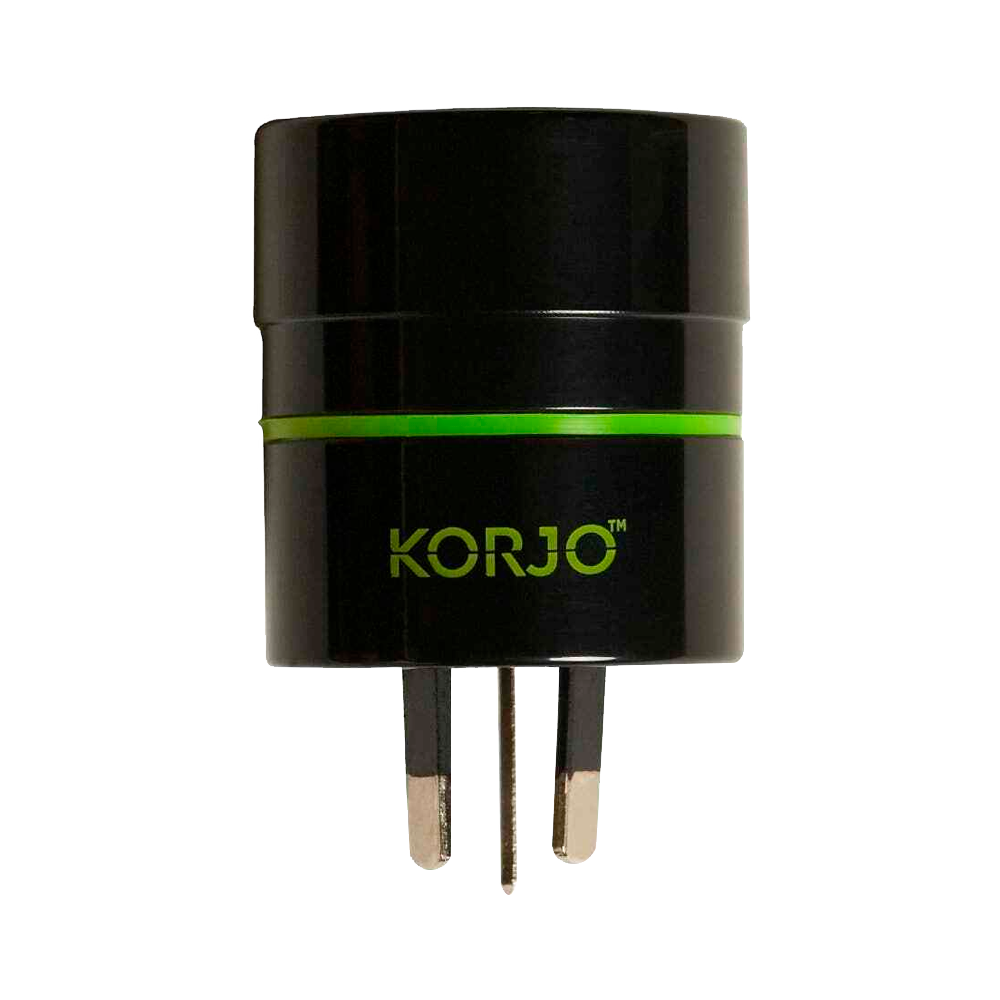 Korjo Adaptor for Australia ?_? FROM EU, US Black